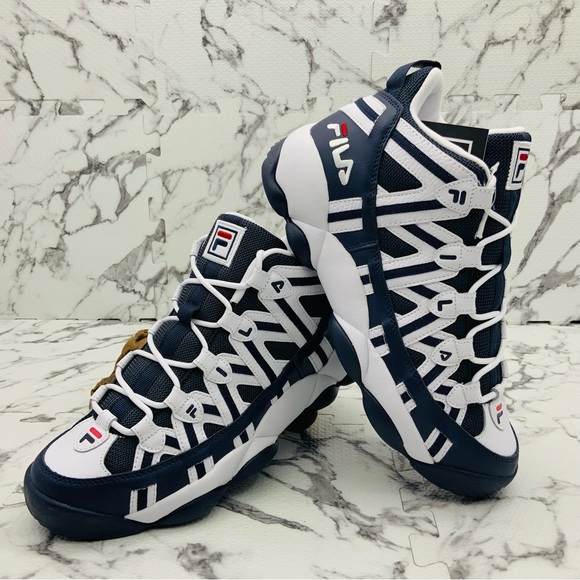 Fila | Shoes | Mens Fila Stackhouse Spaghetti Navy White Sneakers Nwt ...